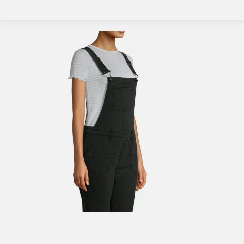 No Boundaries Skinny Overalls Slim Fit Ripped - Gem